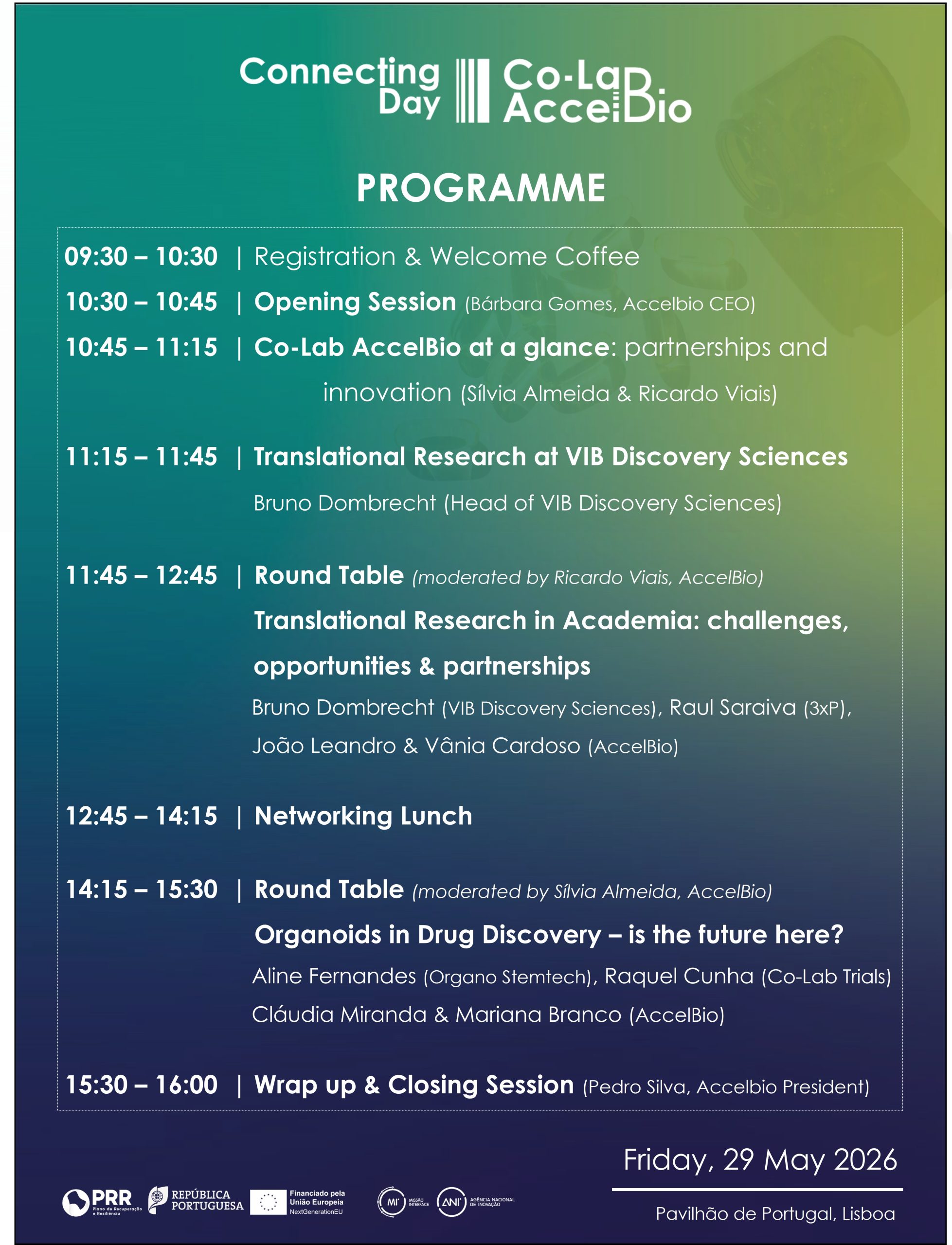 4th Edition of the AccelBio Connecting Day - P-BIO